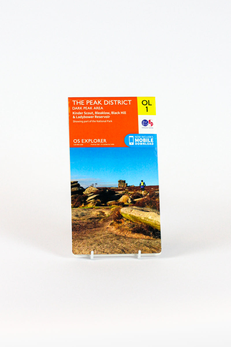 OS Explorer Map - OL1 Dark Peak Area – Peak District National Park