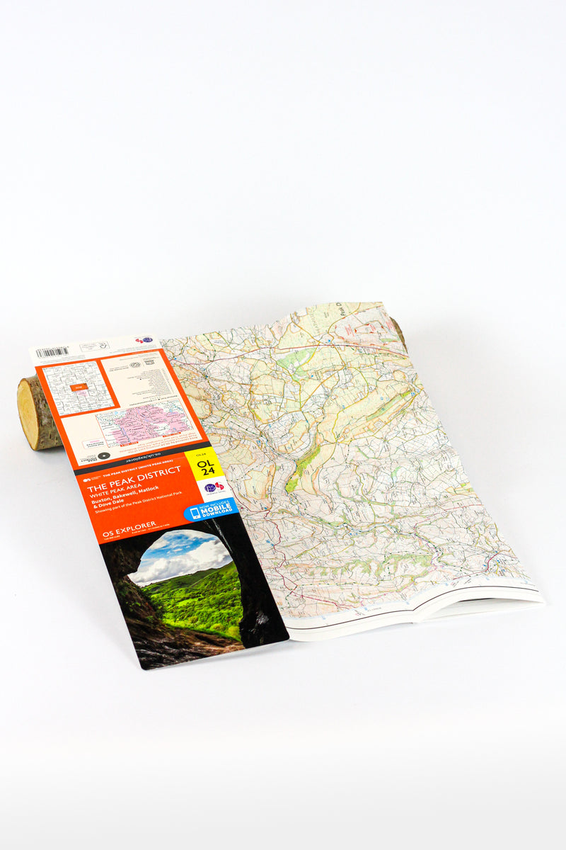 OS Explorer Map - OL 24 White Peak Area – Peak District National Park
